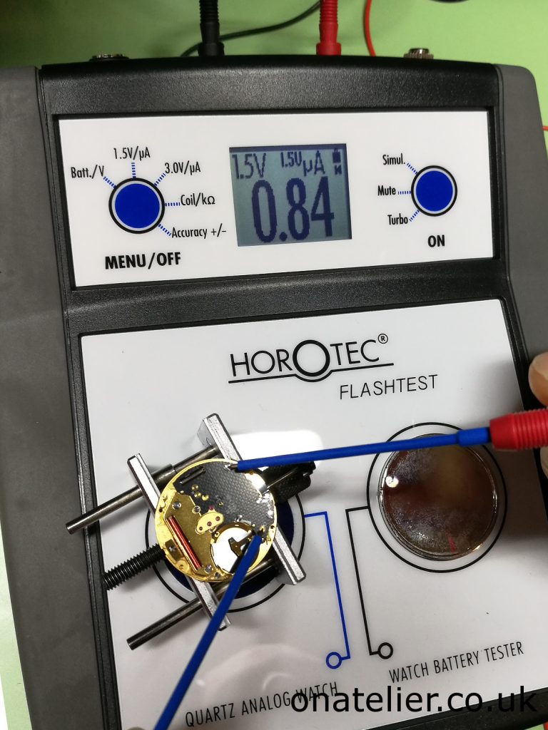 New equipment in the workshop (Quartz testing) - Horotec Flashtest